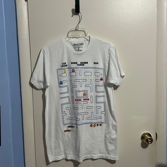 Pacman | Shirts | Pac Man M Pac Man Game White Short Sleeve Shirt ...